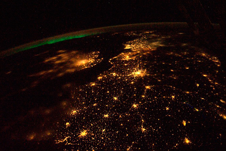 Nattbilder på jorden fotograferade från rymden - Fotosidan